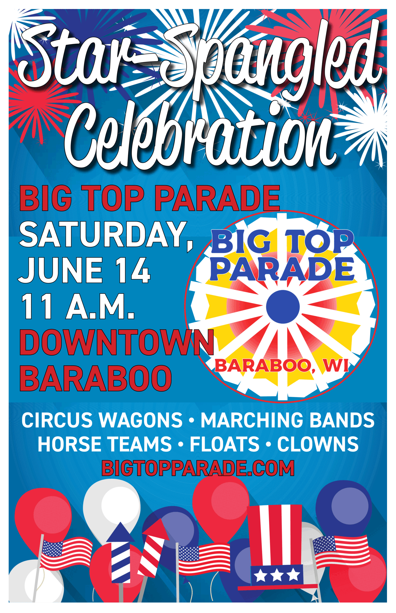 Celebrity judges named for Big Top Parade - Baraboo, Wisconsin.